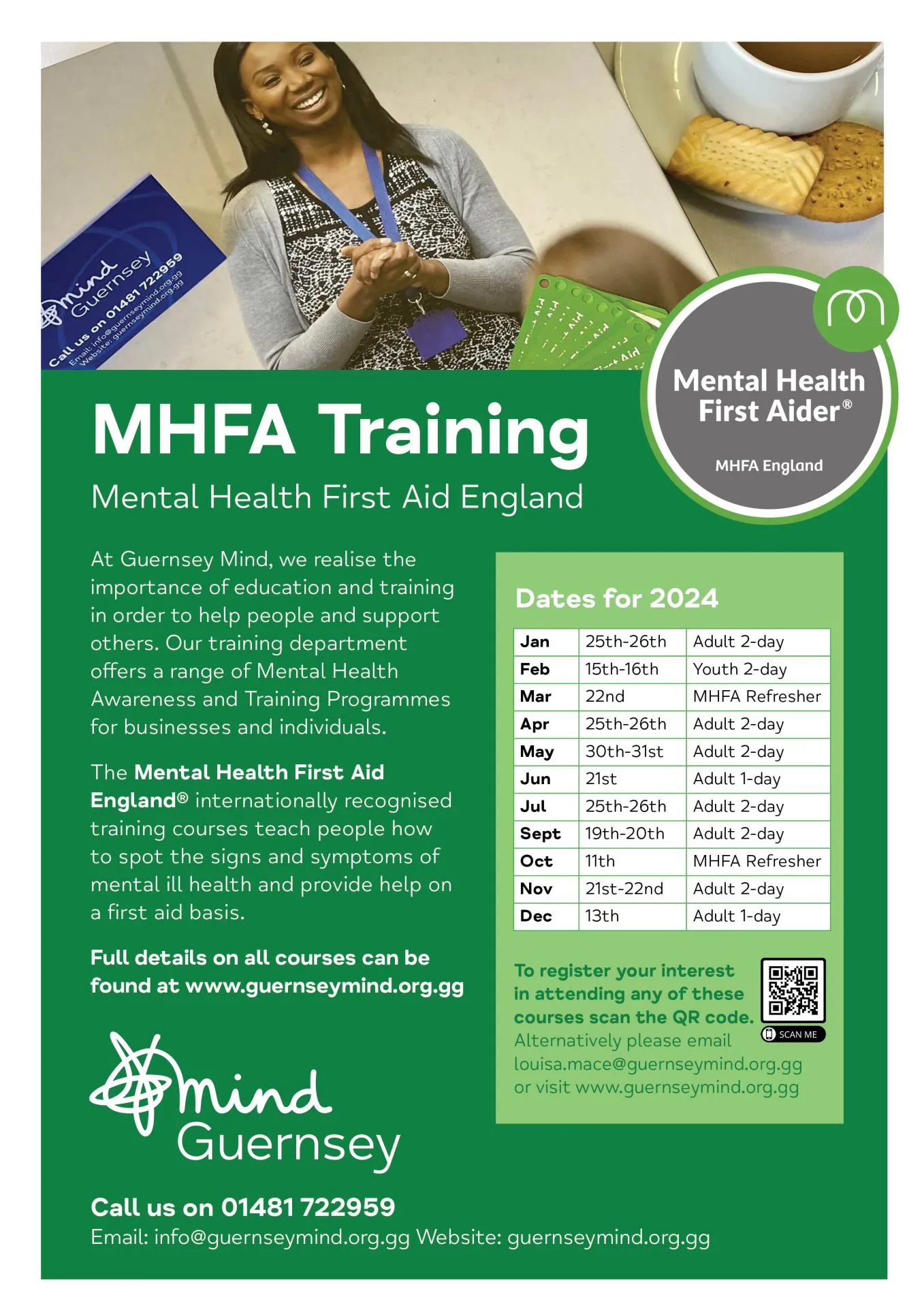 Mental health first aid England - Guernsey Mind